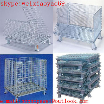 China welded warehouse storage  cage/pallet cage/security cage/wire security cage/storage cage on wheels/metal storage bins supplier
