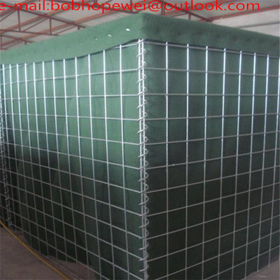 China hesco 2.12m/galvanized hesco sand wall/Mil 10 hesco barrier/welded hesco bastion barrier Mil 10 2.21mx1.52mx30.5m supplier