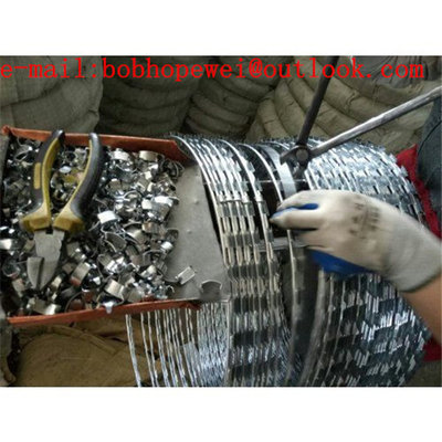 China concertina wire manufacturer/welded razor mesh/razor coil/ razor blade fence/ concertina coil price/razor mesh fencing supplier
