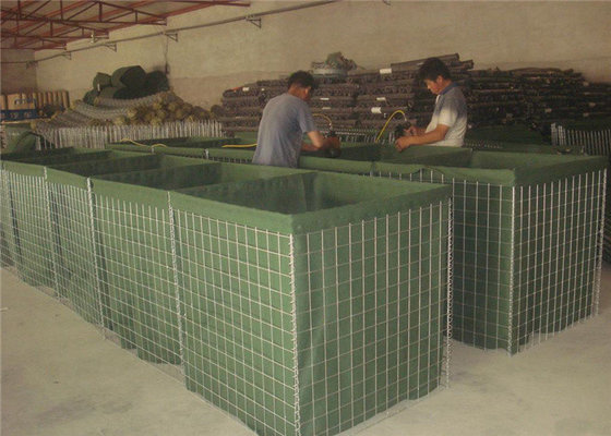 China galvanized or galfan defensive military hesco barriers for army retaining wall/military protective structures hesco gabi supplier