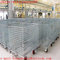 Foldable Warehouse wire mesh container cage/security cage/pallet cage/metal bin/industrial storage cabinets/cage storage supplier